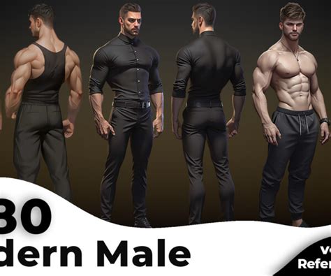 Artstation 280 Modern Male Full Body Reference Images 4k Artworks