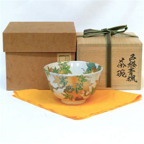 Yahooオークション 【四月の特売品】平安五代 三浦竹泉作 色絵 青楓