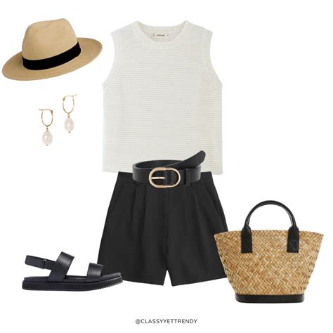 Tailored Shorts Mix And Match 9 Pieces 9 Outfits