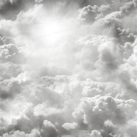 Heavenly White Clouds Ii Ai Art Christian Funeral White Clouds
