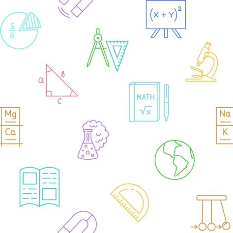 Premium Vector School Seamless Pattern