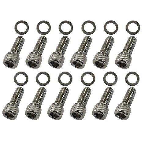 Sbc Stainless Steel Exhaust Header Bolt Kit 1” 38 16 Bolts For