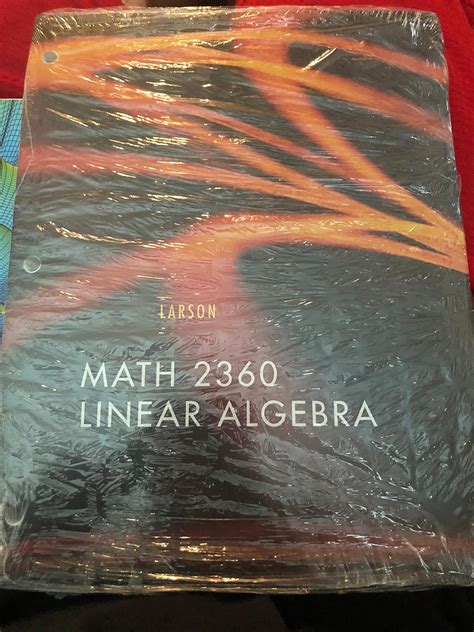 Math 2360 Linear Algebra Larson 7th Ed Waccess Code Larson