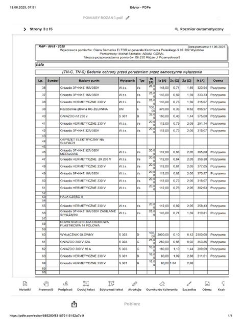 Pomiary Rozan 1pdf 11062025 Pdf