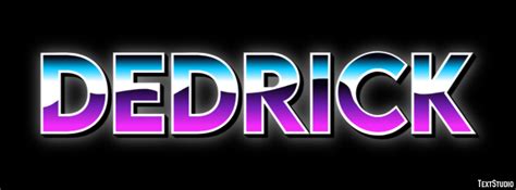 Dedrick Text Effect And Logo Design Name