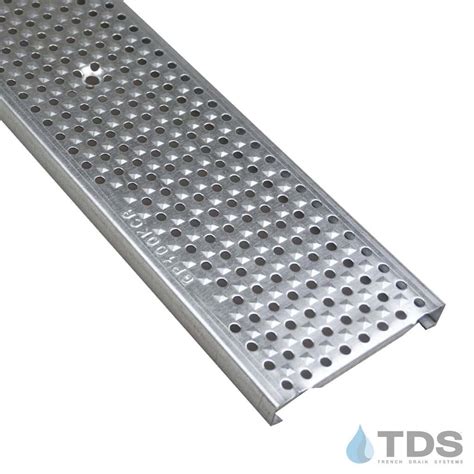 Ulma Perforated Wtread Galvanized Steel Class A Grate Trench Drain