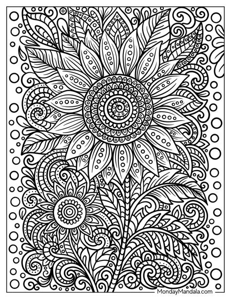59 Sunflower Coloring Pages Free Pdf Printables