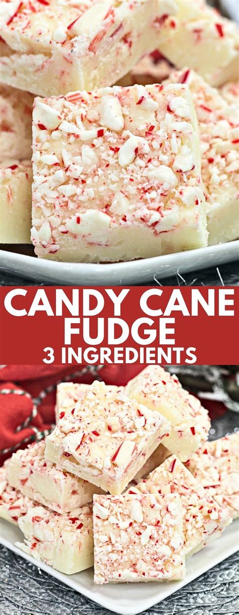 Candy Cane Fudge 3 Ingredients • Domestic Superhero
