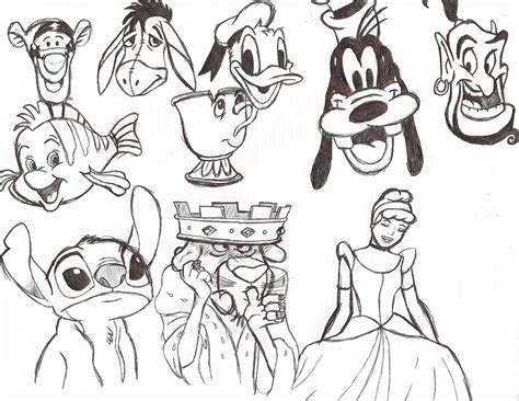 How To Draw All The Disney Characters