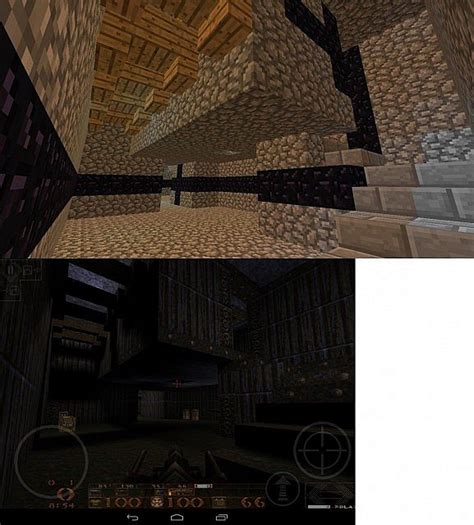 Quake 1 Dm 4 6 Minecraft Map