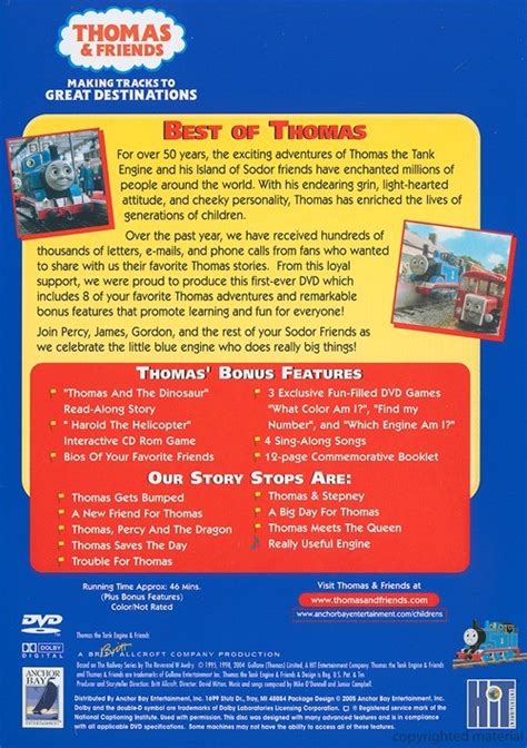 Thomas And Friends Best Of Thomas Dvd 1998 Dvd Empire