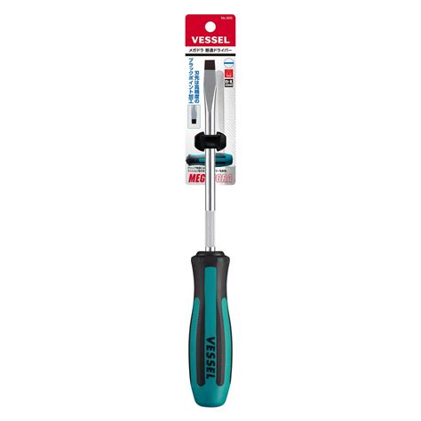 Vessel Megadora 900 Non Slip Chrome Slotted Screwdriver 8 150mm