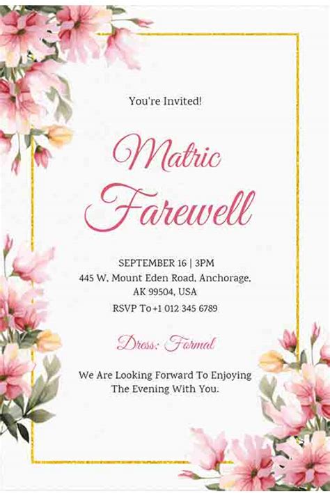 Farewell Party Invitation Templates Free Editable