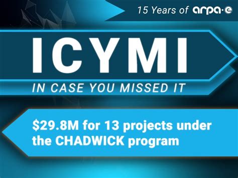 Arpaechadwick Advanced Research Projects Agency Energy Arpa E