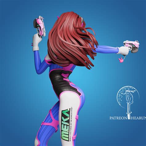 👾 Dva Dva Overwatch Sfw Ready For 3d Printing・ 3d File For 3d