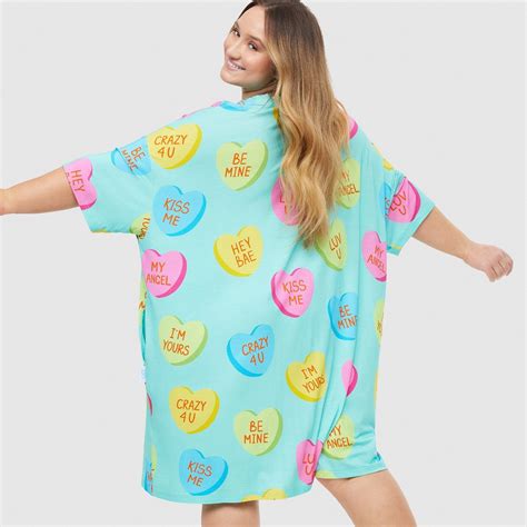 Love Heart Candies Oodie Sleep Tee The Oodie