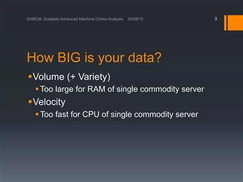 Samoa A Platform For Mining Big Data Streams Apache Bigdata Europe
