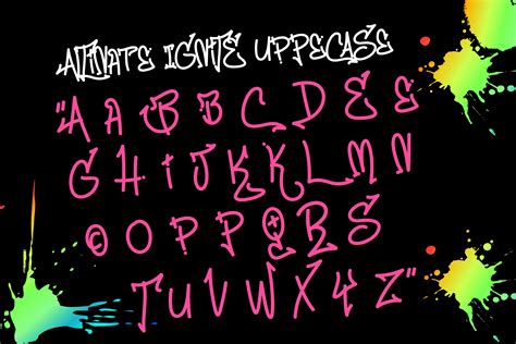 Ignite Font Graffiti Font Street Font Digital Font System Etsy Australia