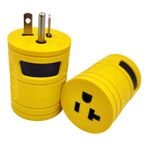 Parkworld 63852 Nema 6 20p To 5 20r T Blade 5 15r One Piece Compact