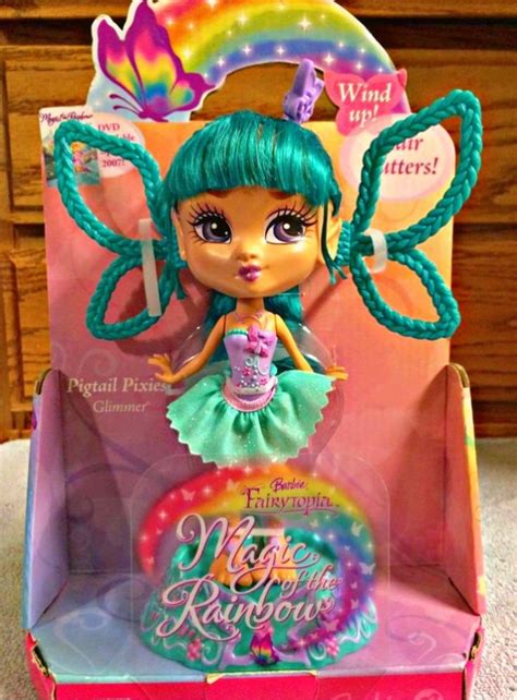 Barbie Fairytopia Magic Of The Rainbow Glimmer Pigtail Pixies 2007