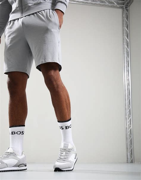 Boss Mix And Match Shorts Light Pastel Grey Terraces Menswear