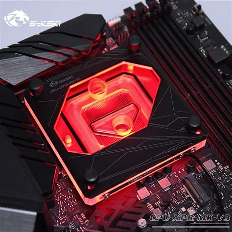 Bykski Rgb Led Cpu Water Cooling Block For Intel 1 Vicedeal