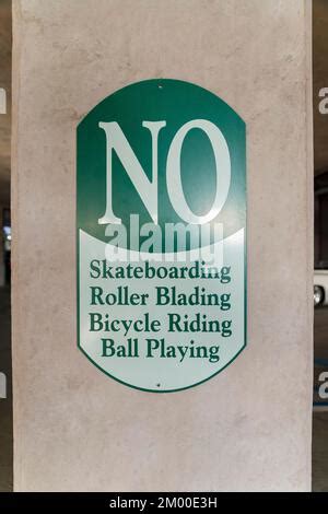 No Skateboarding No Bicycle Riding No Rollerblading No Scooter