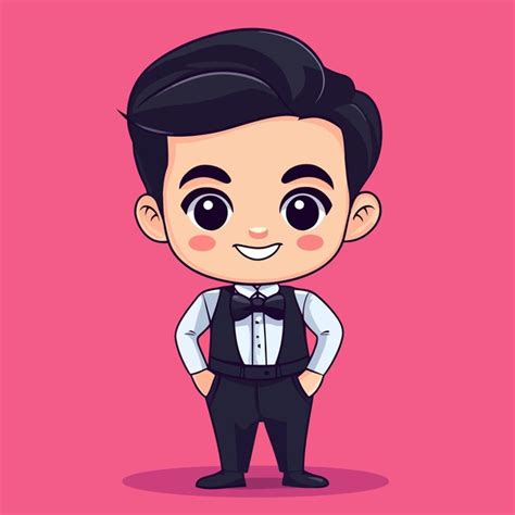 Cute Film Actor Expressing Character Vector Premium Ai Generated Vector
