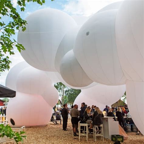 Big Scales Down Its Bulbous Inflatable Art Pavilion To Make A Vase