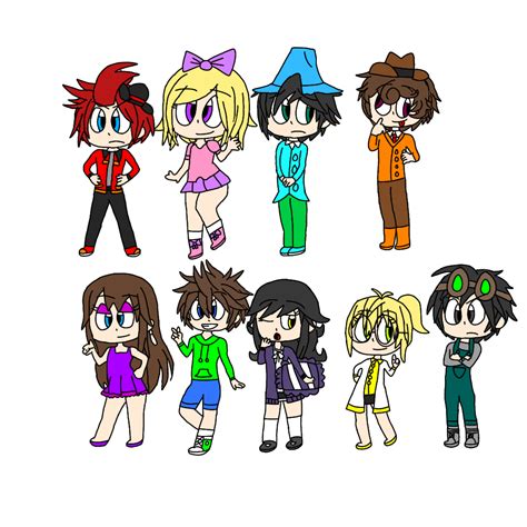 Human Pac Man Ghosts With Realistic Hair Colors By Diamonddust1234 On Deviantart