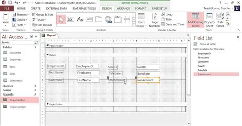 Introduction To Report In MS Access Computer Hindi Notes