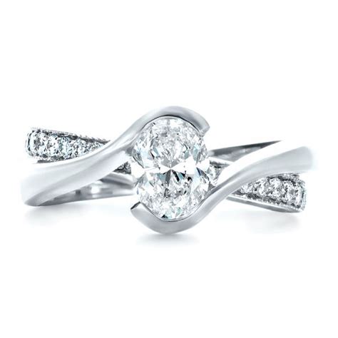 Custom Interlocking Engagement Ring 1437 Seattle Bellevue Joseph