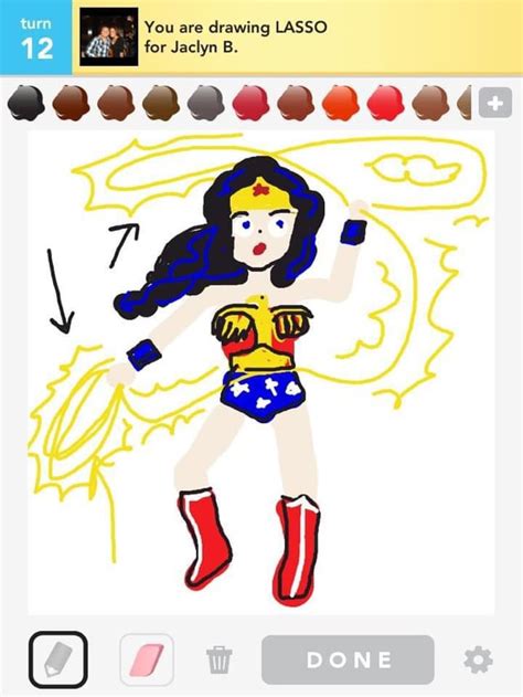 Remember “draw Something” My Word Was “lasso” Rwonderwoman