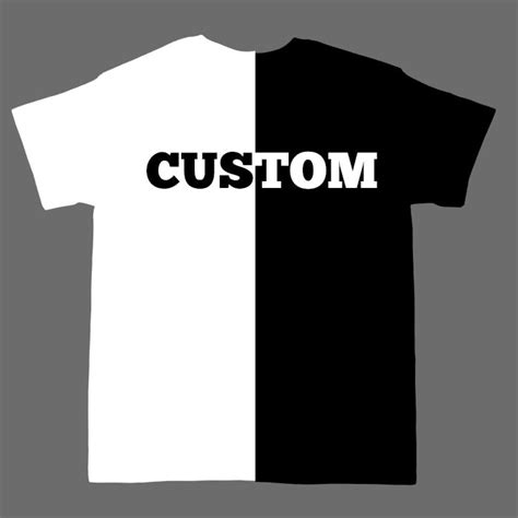 Custom Two Toned T Shirt Etsy