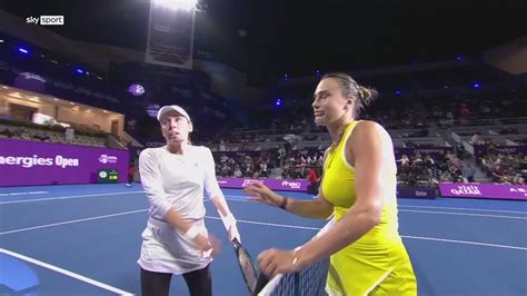 Ekaterina Alexandrova Aryna Sabalenka Die Highlights Wta Doha Tennis News Sky Sport