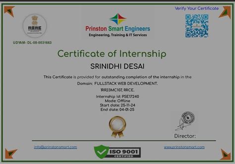 Fullstackdevelopment Internshipcompleted Srinidhi Desai