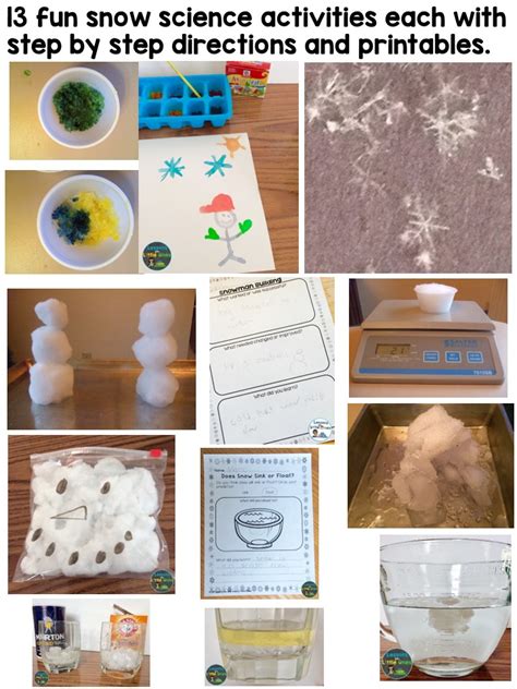 Snow Science Experiments And Stem Winter Science Activities Made By