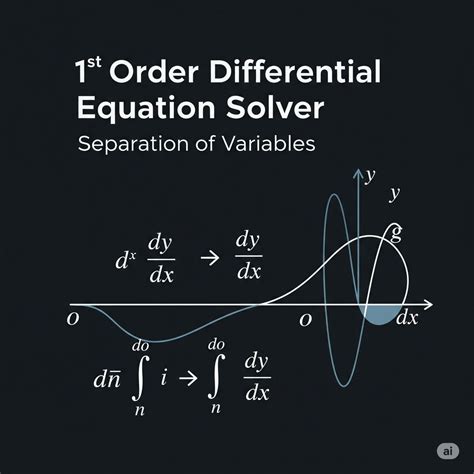 First Order Ordinary Differential Equations Calculator
