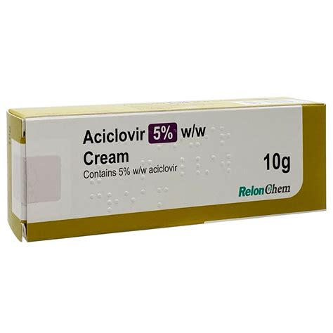 Aciclovir 5 Ww Cream 10g Relonchem