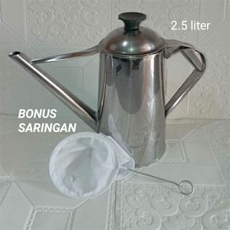 Jual Teko Thai Tea Teko Teh Tarik Teko Kopi Teko Stainless Teko Corong Panjang Shopee Indonesia