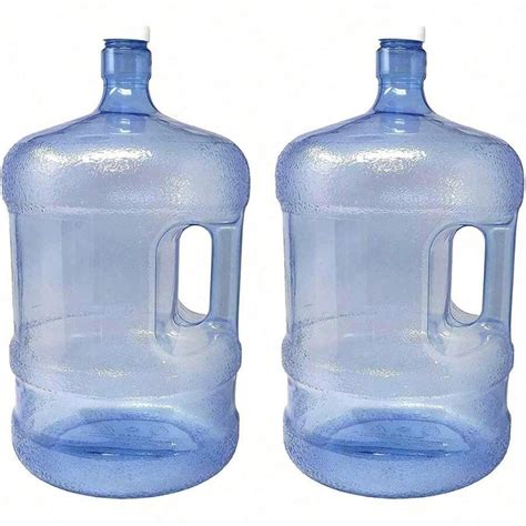 Paquete De 2 Contenedores De Botellas De Agua De Plástico De 5 Galones