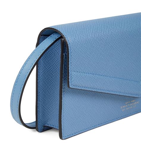 Smythson Panama Leather Envelope Cross Body Bag Harrods Us