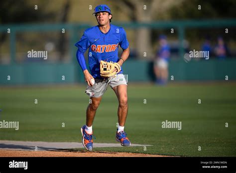 Floridas Armando Albert 44 Before An Ncaa College Baseball Game