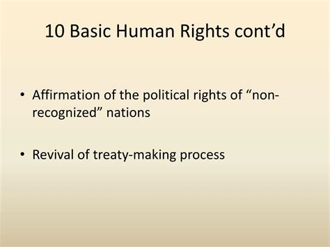 Ppt Ais Definitions And Vine Delorias 10 Basic Human Rights Powerpoint