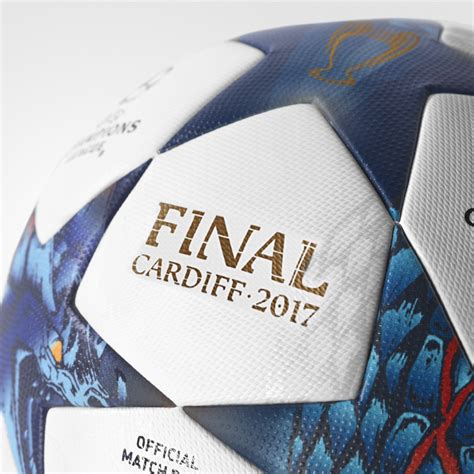 Adidas Finale Omb Cardiff 2017 FotbalovÝ MÍČ Velikost 5 Bílá Modrá