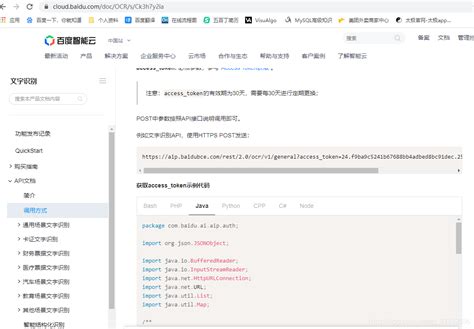 Java调用百度ai实现图文识别功能 六松岛 福小林