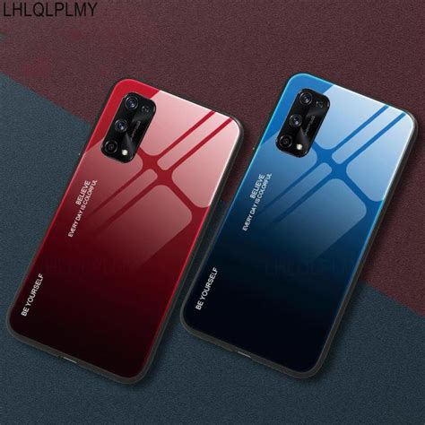 Gradient Tempered Glass Case For Oppo A17 A76 A96 A98 A54 A74 A94 A77