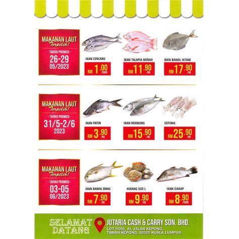 Promotion Jutaria Cash And Carry Pasaraya Segar