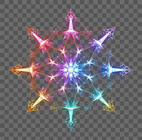 Png Octagram Light Pattern Night Premium Png Rawpixel