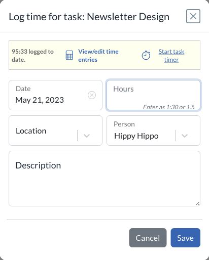 Entering Time For Projects And Tasks Myclientspot